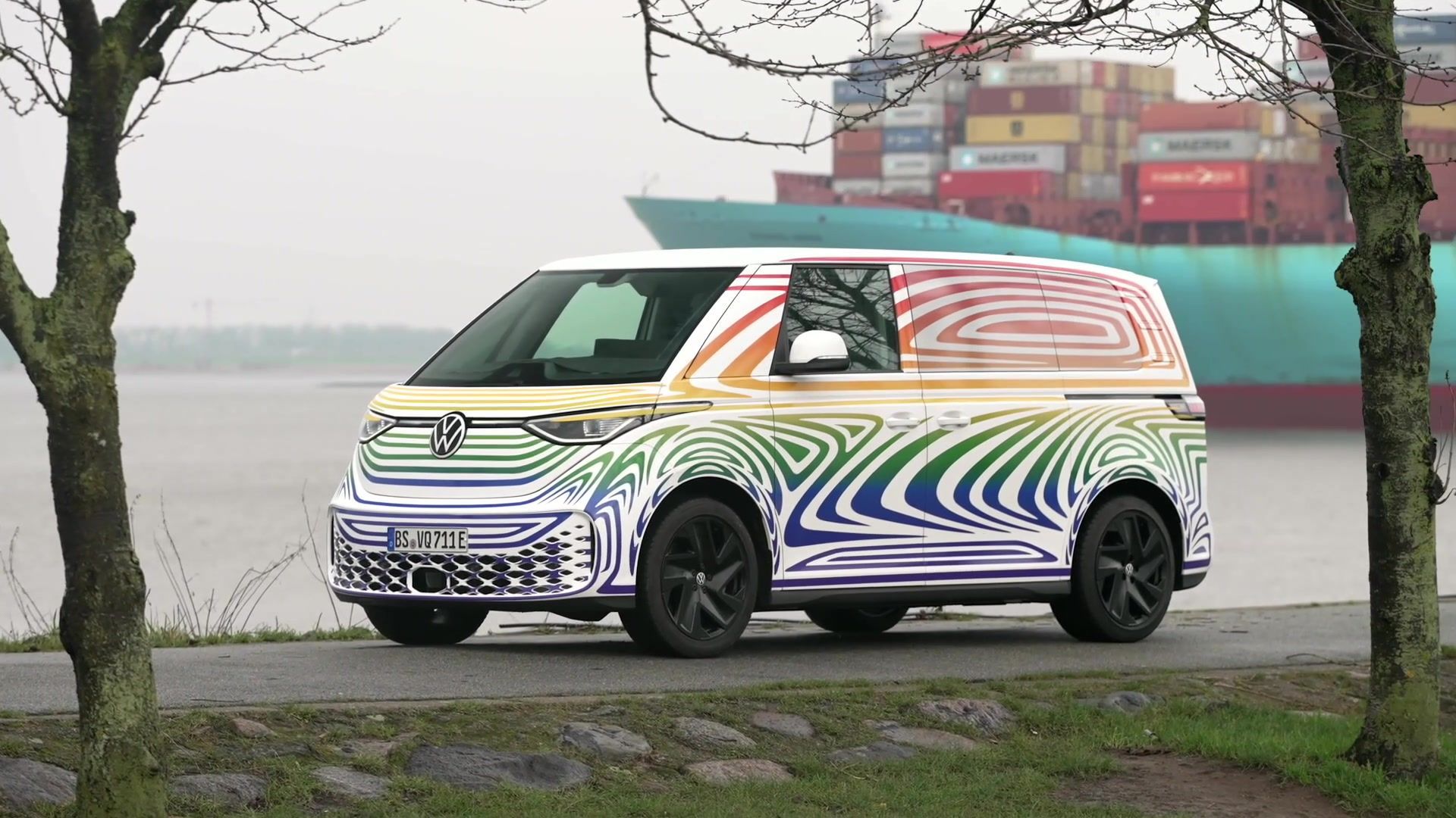 The new Volkswagen ID.Buzz Design in Hamburg