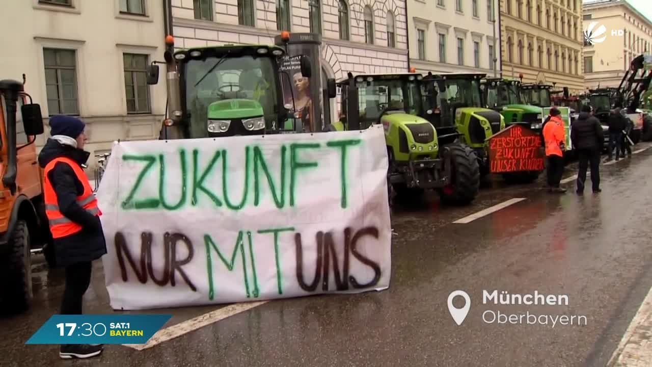Bauern-Proteste in Bayern: Staus im ganzen Freistaat